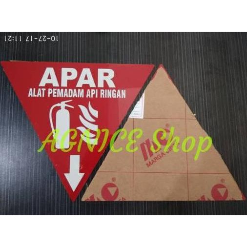 Jual Rambu Segitiga Alat Pemadam Api Apar Acrylic 2Mm Sticker 3M ...
