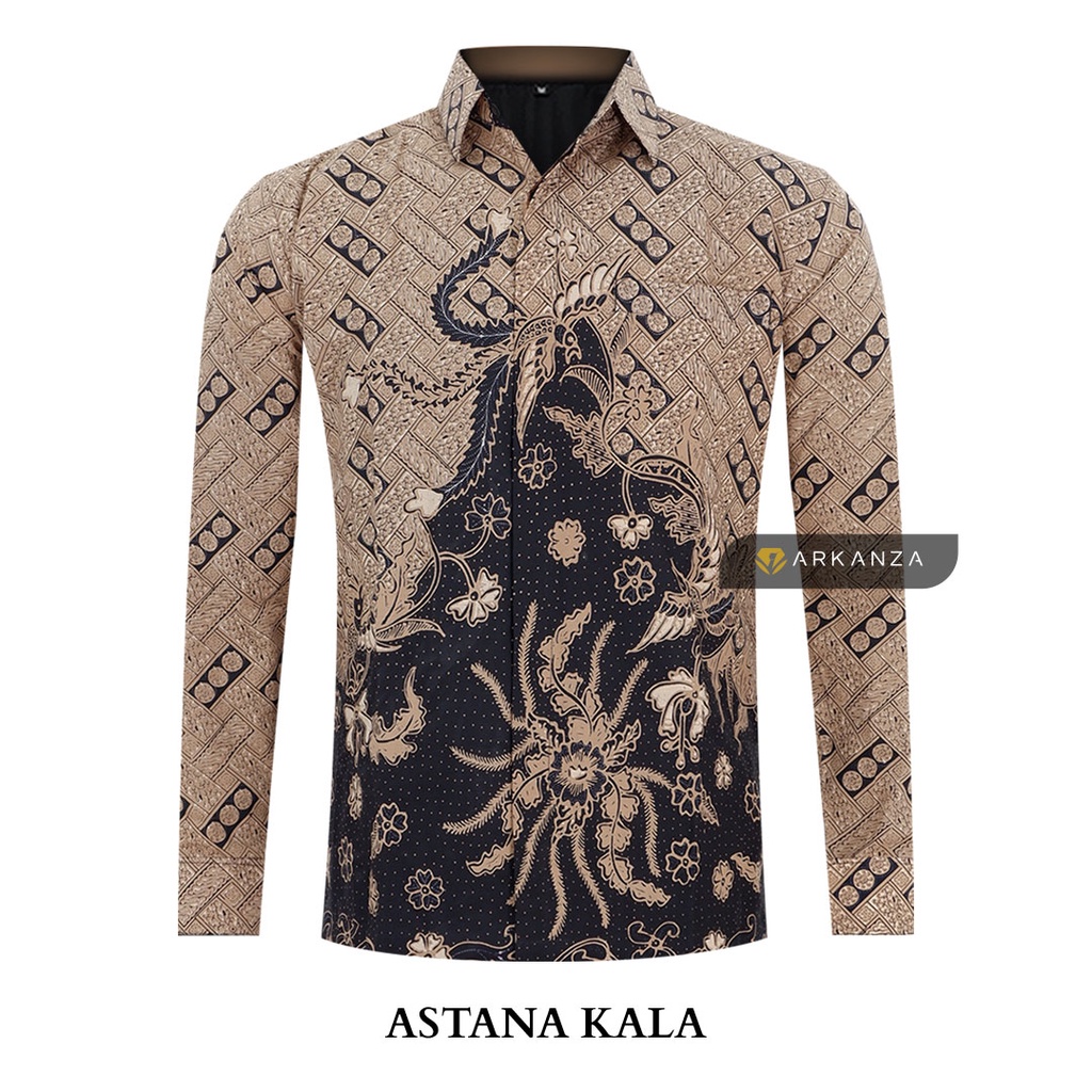 Jual GUDANG BATIK ARKANZA Motif ASTANA KALA Kemeja Batik Premium Pria Slimfit Furing | Shopee ...