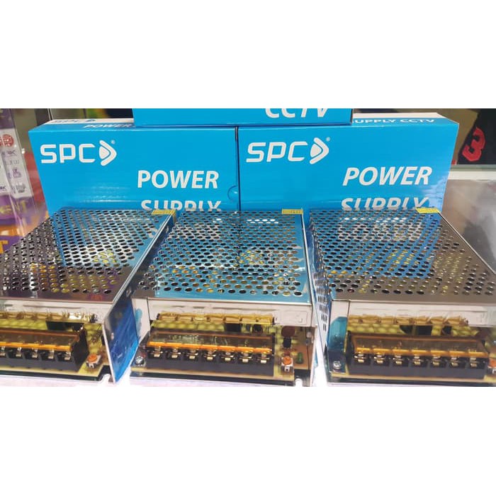 Jual (garansi 1 tahun) SPC Adaptor jaring 12v 10A/ power supply cctv ...