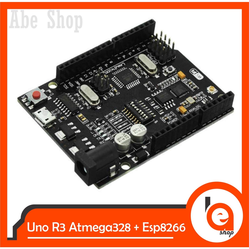 Jual Uno R3 WiFi Atmega328 Esp8266 Built-In Development Board with 32MB ...