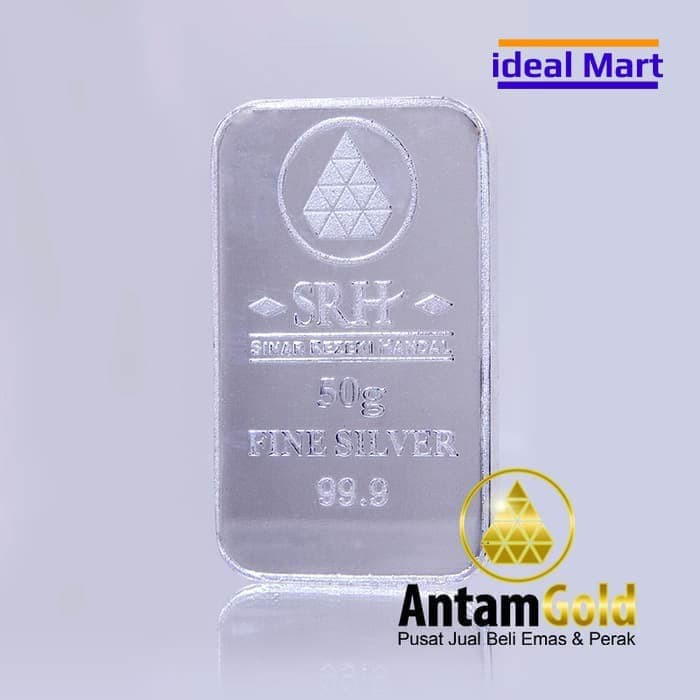 Jual Fine Silver Perak SRH 50 Gram Include Sertifikat | Shopee Indonesia