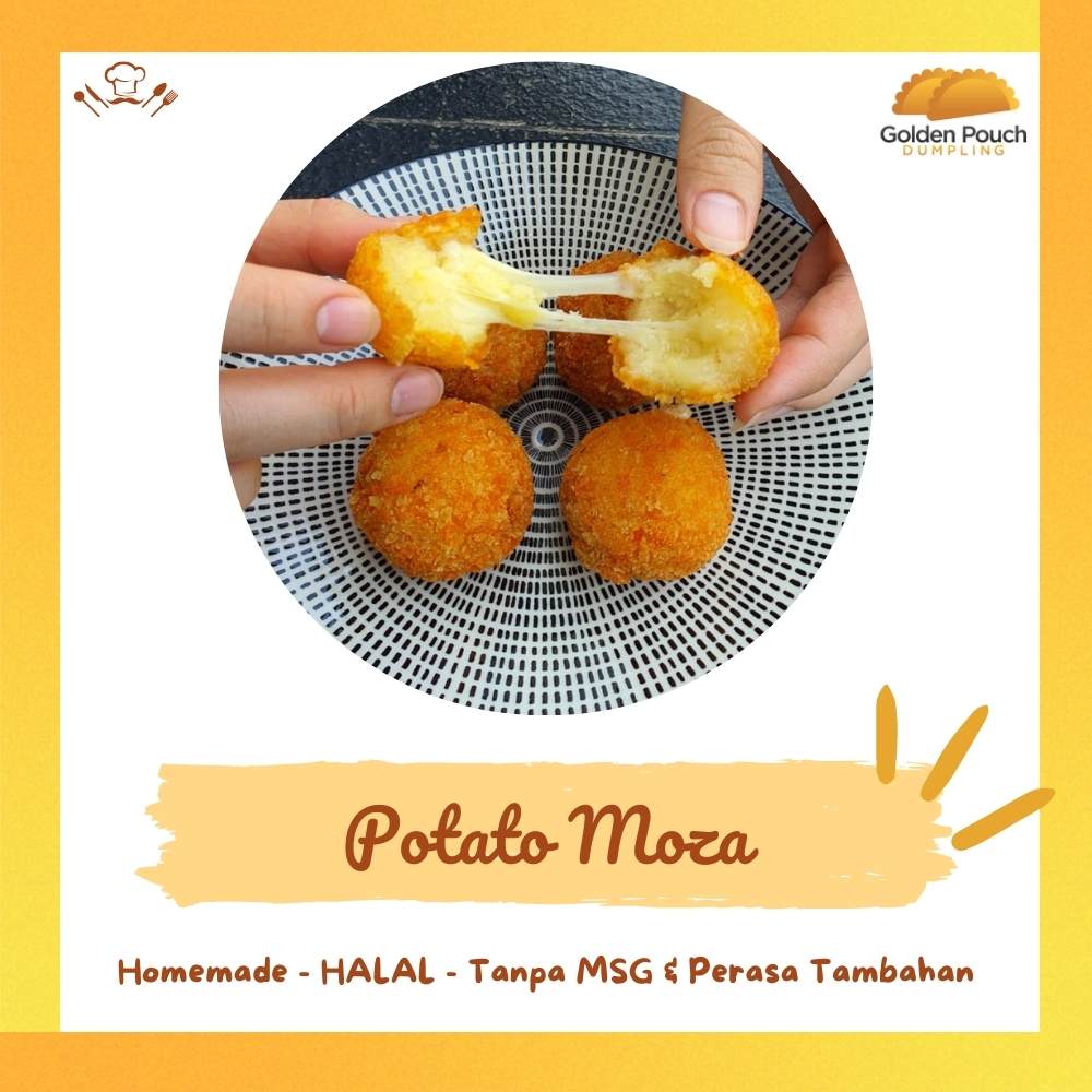 Jual Golden Pouch - Potato Moza Balls / Snack Makanan Kentang Goreng ...