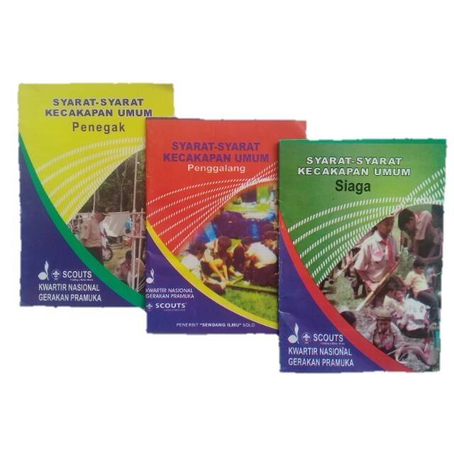 Jual Buku pramuka SKU / penggalang/ penegak/ siaga - Merah Hijau Kuning ...