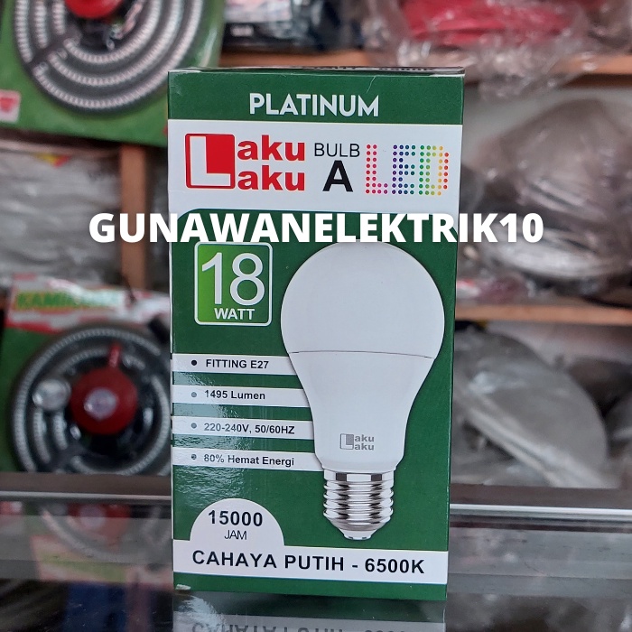 Jual LAMPU LED LAKU-LAKU PLATINUM 18WATT, LED LAKU-LAKU 18W BULB A ...