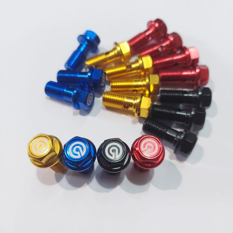 Jual Baut kaliper baut banjo baut nepel baut master rem drat KASAR full cnc | Shopee Indonesia