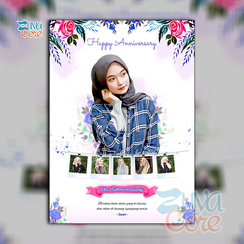 Jual DESAIN FOTO HIASAN DINDING untuk KADO ULTAH KADO WISUDA UCAPAN ...