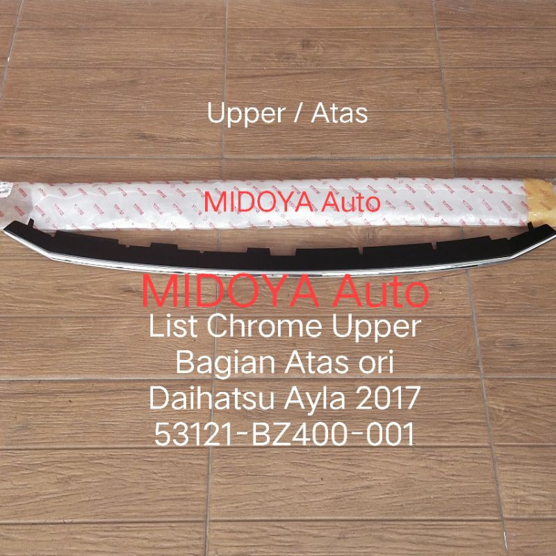 Jual List Chrome Bumper Depan Moulding Radiator Grille Daihatsu Ayla ...