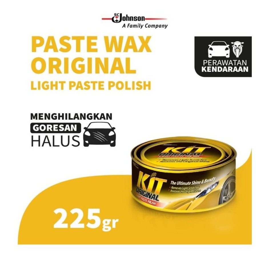 Jual Kit kaleng kuning 225gr 225 gr original paste wax poles kompon ...
