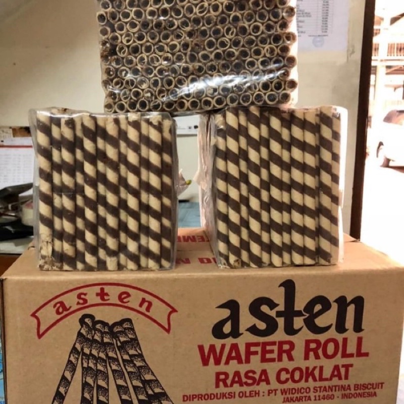 Jual Asten Wafer Roll Astor Coklat Snack Cokelat Dus 2.8kg Grosir Murah ...