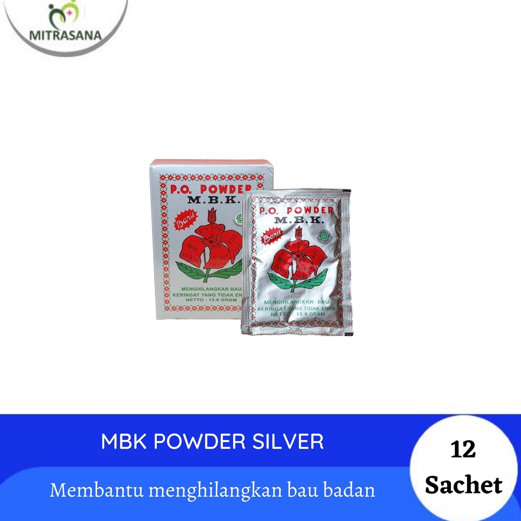 Jual Mbk Powder Silver 12 Sachet - Mengurangi Bau Keringat | Shopee ...