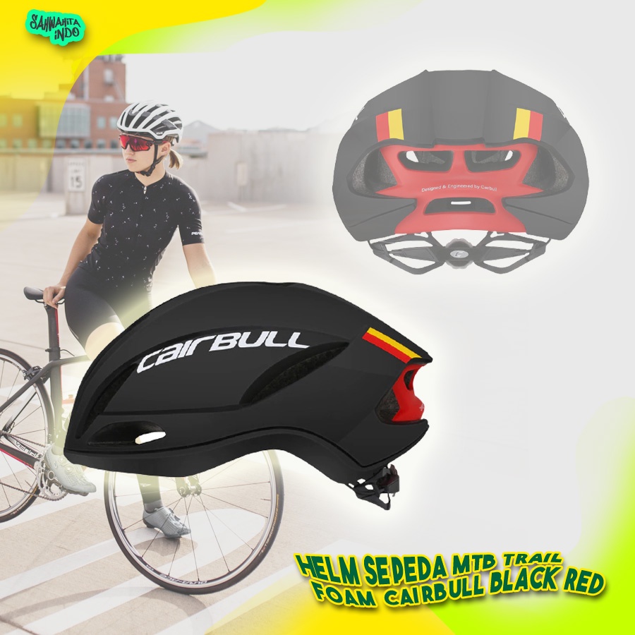 Jual Helm Sepeda MTB Trail Aerodinamis Busa Hitam Helm Gowes Helem ...