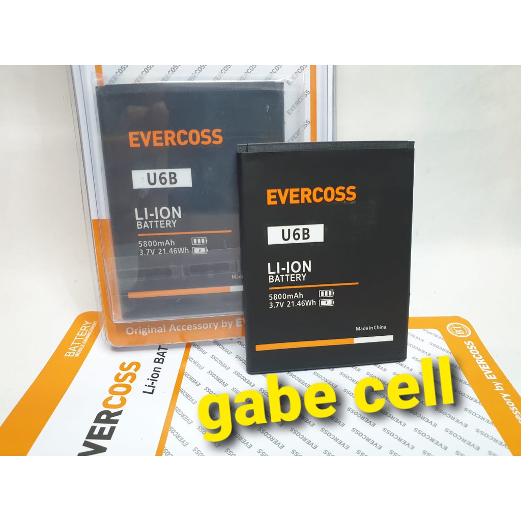 Jual BATERAI BATTERY BATRE EVERCROSS U6B OC | Shopee Indonesia