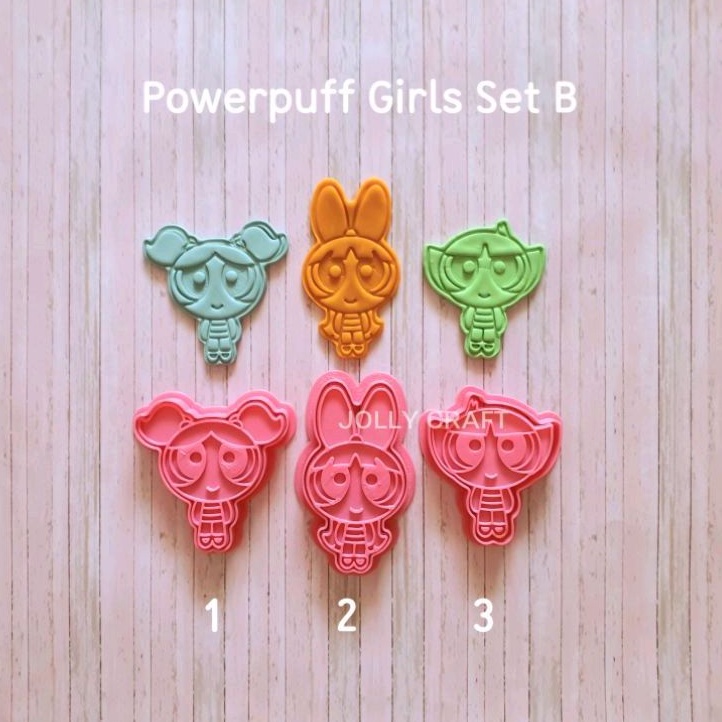 Jual Cookie cutter POWERPUFF GIRLS SET B | Shopee Indonesia