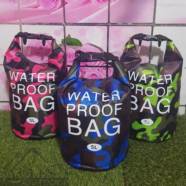 Jual Tas Anti Air Dry Bag Water Proof Bag 5 liter Camping Outdoor Sport | Shopee Indonesia
