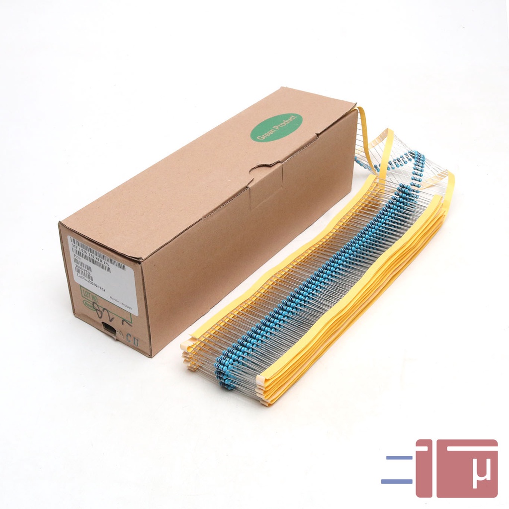 Jual x10 Resistor 82R 82 Ohm 1/2W Metal Film 1% Taiwan Kaki Tembaga ...