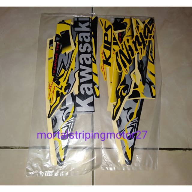 Jual STIKER & STRIPING LIS BODY KAWASAKI NINJA RR KIPS 2013 KUNING ...