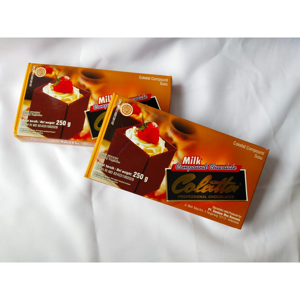 Jual COLATTA MILK CHOCOLATE COMPOUND 250 GR | Shopee Indonesia
