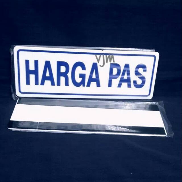 Jual Sign label acrylic harga pas 29x10cm | Shopee Indonesia