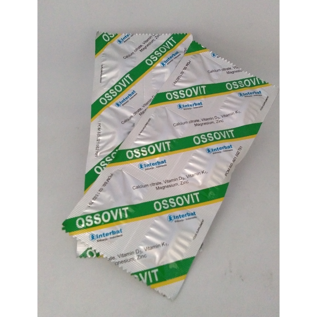 Jual OSSOVIT BOX 10 AMPLOP @ 6 KAPLET SUPLEMEN KESEHATAN TULANG & SENDI ...