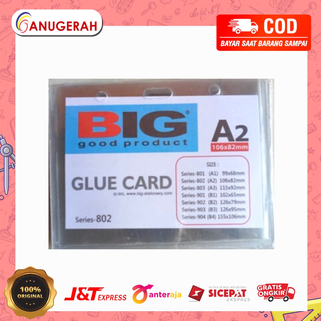 Jual BIG A2 802 KEPLEK NAMA / PLASTIK ID CARD BENING / TRANSPARAN (PACK) | Shopee Indonesia