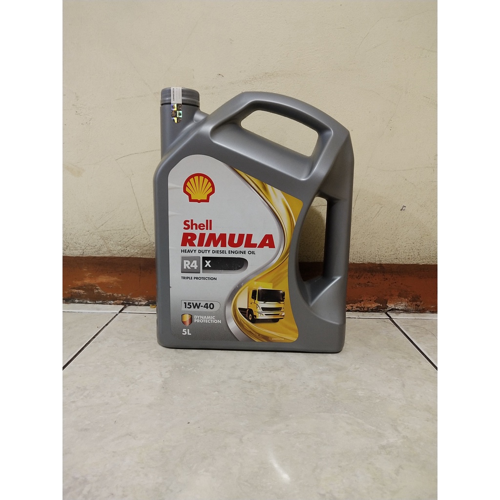 Jual Oli Mesin Shell Rimula R4 Diesel 15W-40 5L 5 Liter Galon | Shopee ...