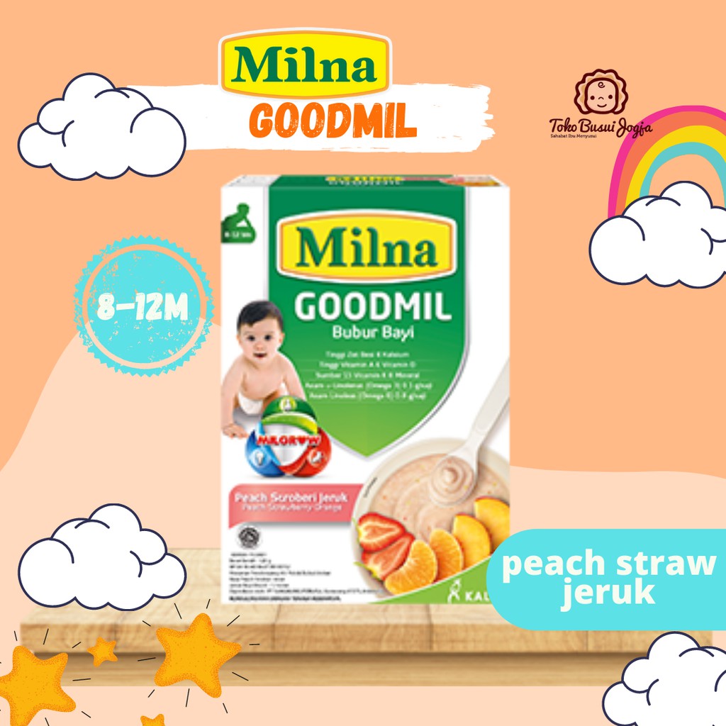 Jual Milna Goodmil Bubur Bayi Alergi Susu Sapi 6 8 12 Bulan MPASI bayi ...