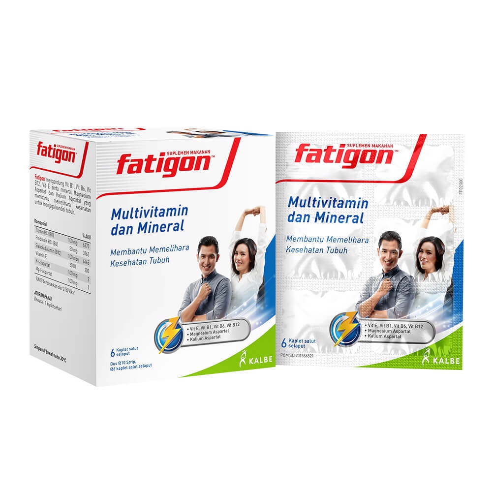 Jual Fatigon Putih Multivitamin Vitamin Jaga Imun Obat Pegal Obat Keram ...