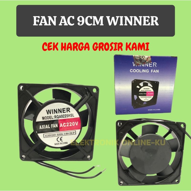 Jual KIPAS PENDINGIN COOLING FAN 9 × 9CM AC WINNER 220V | Shopee Indonesia