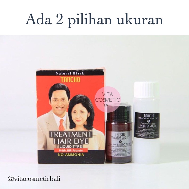 Jual TANCHO SEMIR RAMBUT CAIR TANCO HAIR DYE ORIGINAL hitam orang tua ...