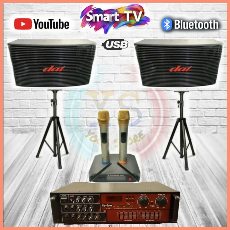 Jual Paket Sound System Super Karaoke Speaker DAT 10" Mic Wireless 2 ...