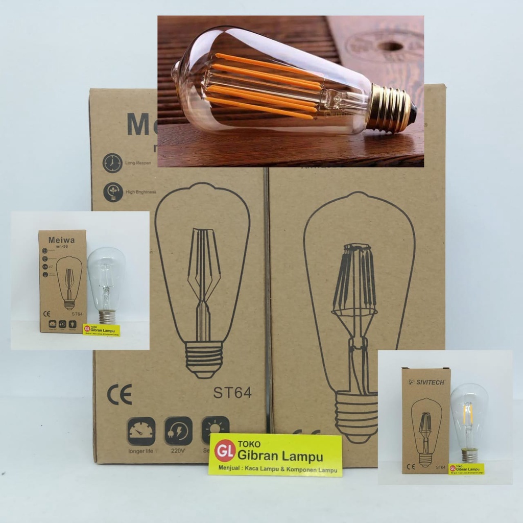 Jual Lampu LED Filamen - Vintage Filament LED Edison - Lampu Outdoor ...