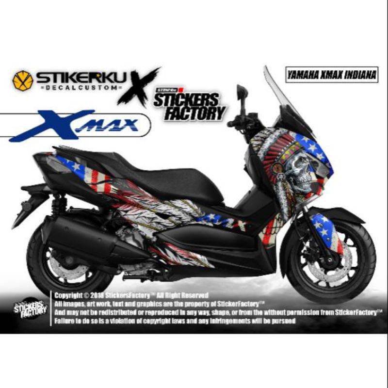 Jual decal Yamaha xmax/ striping decal xmax/ striping decal X-Max ...