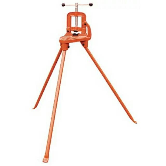 Jual Alat Penjepit Pipa Dengan Tripod Berdiri Catok Pipa Tanggem Pipe ...