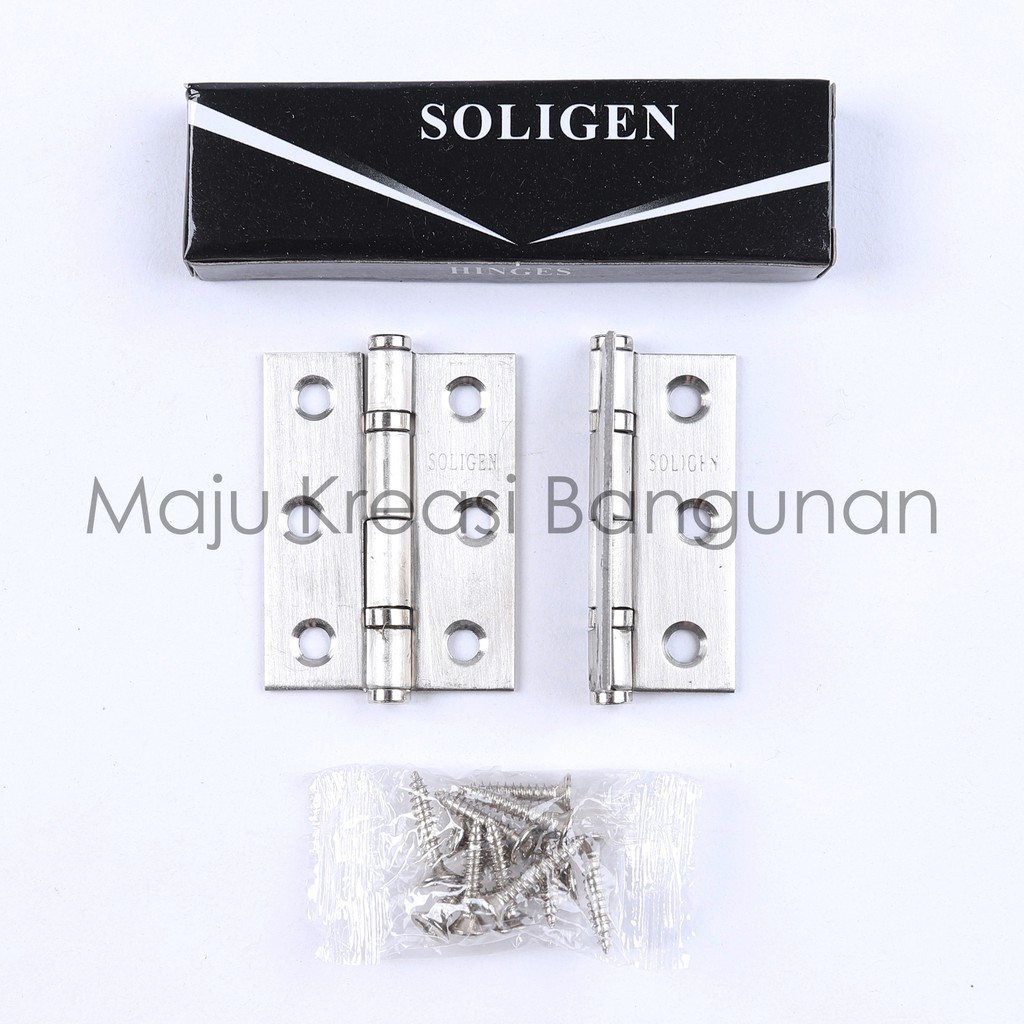 Jual Engsel Tipis SOLIGEN 2" 2,5" 3" Stainless Steel Lemari 2.5 Inch ...