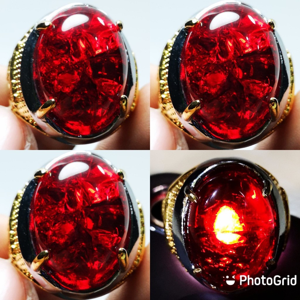 Jual Batu Merah Siem Pecah Seribu Kristal Siap Pakai Elegant = | Shopee ...