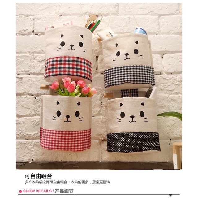 Jual NOOGAA - POUCH GANTUNG 1 SEKAT STORAGE BAG RAK DINDING TEMPAT ...