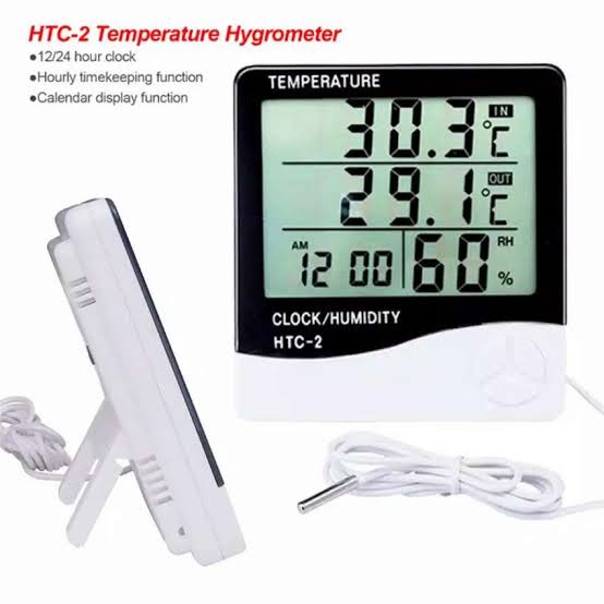 Jual Termometer higrometer digital HTC 1/HTC2/suhu/kelembaban/humidity ...