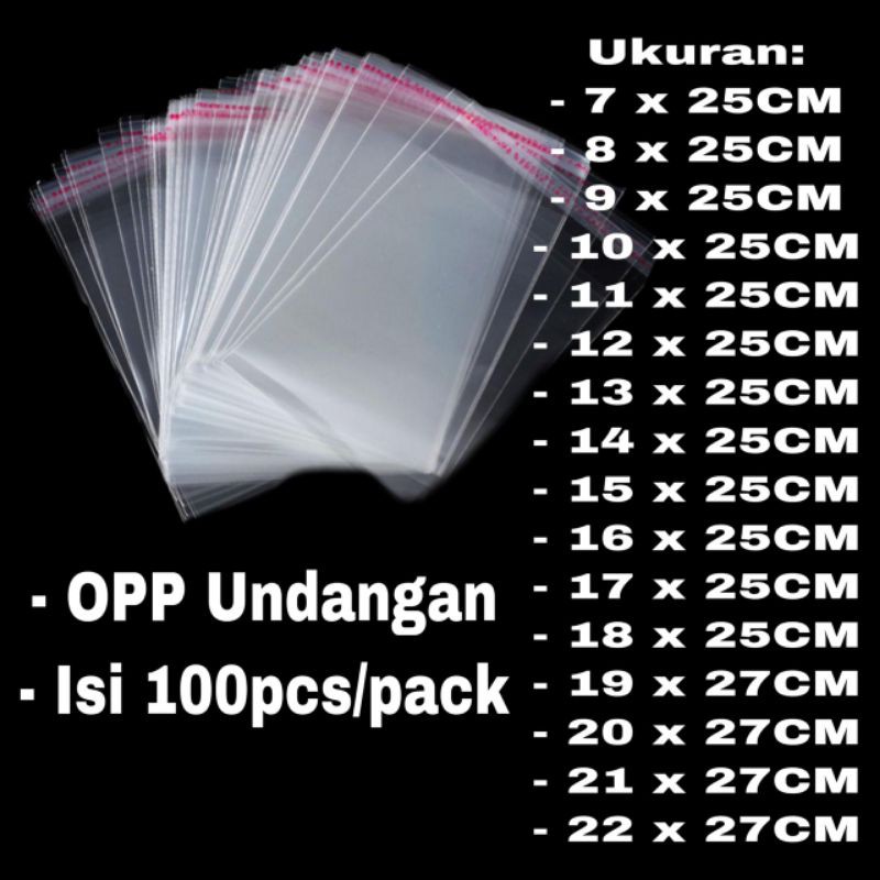 Jual Plastik OPP Undangan – Bening Transparan Seal Lem – Kemasan Undangan Elegan | Shopee Indonesia