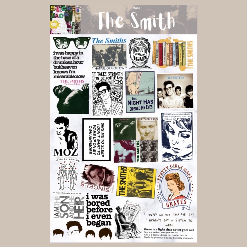 Jual The Smith Sticker Sheet | Shopee Indonesia