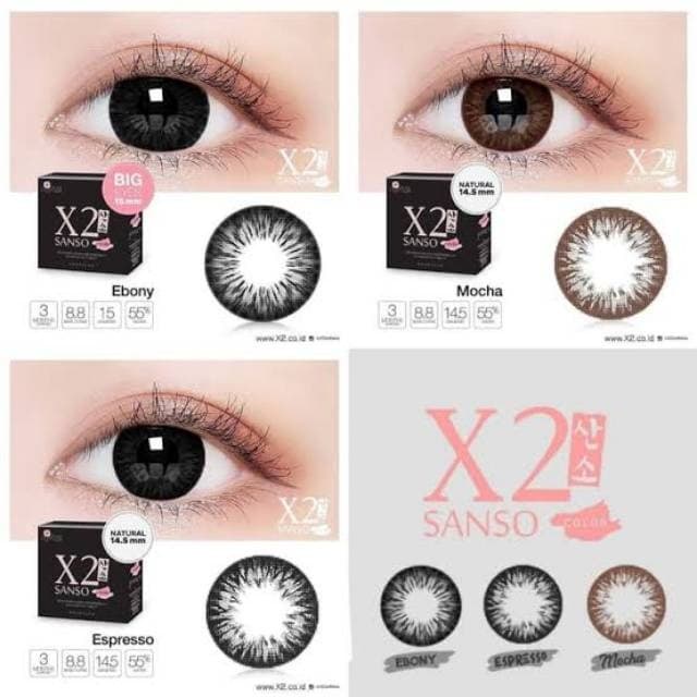 Jual SOFTLENS X2 SANSO BLACK by Exoticon - softlens populer softlen ...
