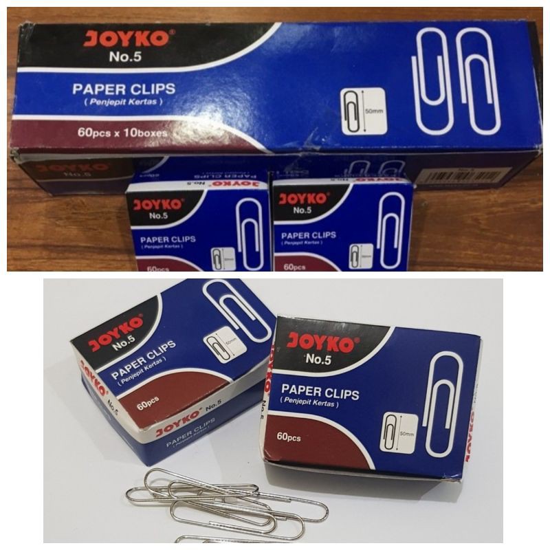 Jual paper clip/trigonal clip joyko no.5 | Shopee Indonesia