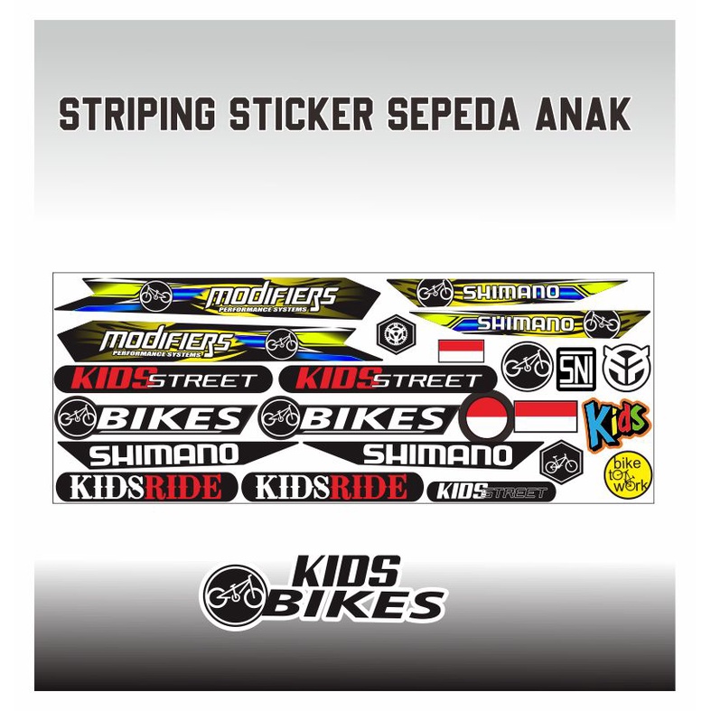 Jual DECAL STIKER MOTIF STIKER UNIVERSAL MOTIF SIMPLE STIKER BIKES ...