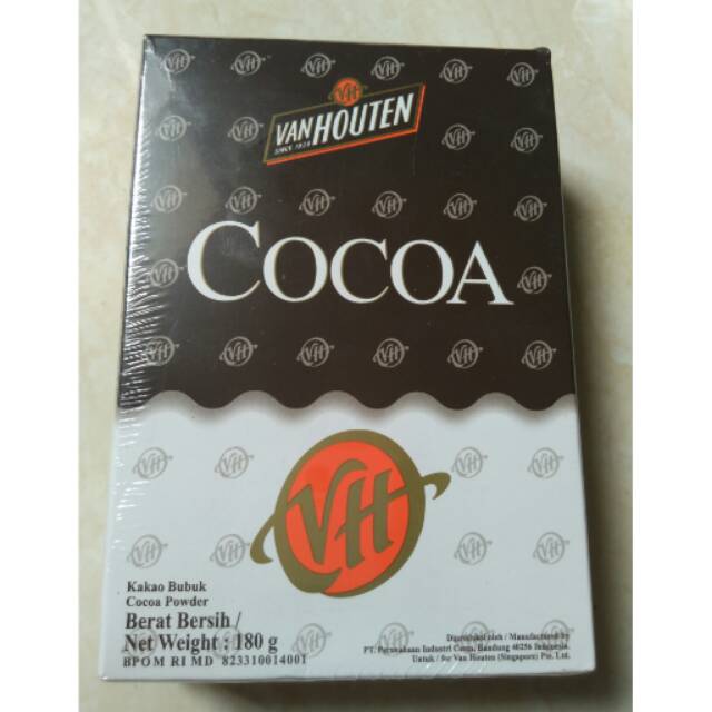 Jual Cocoa Powder VanHouten 180gr | Shopee Indonesia