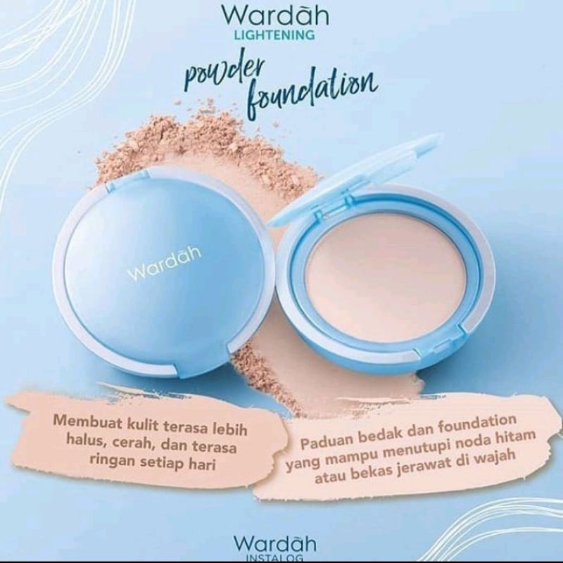 Jual Wardah lightening EXTRA COVER powder fondation TWC | Shopee Indonesia