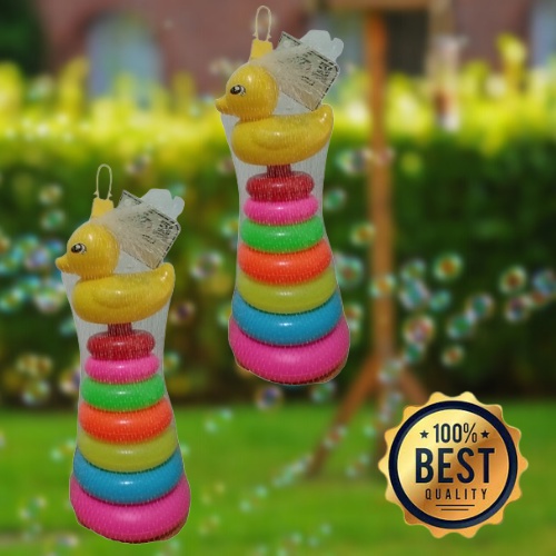 Jual MAINAN ANAK DONAT SUSUN / MAINAN ANAK STACKING RINGS KEPALA BEBEK ...