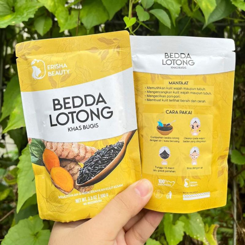 Jual [ 100 Gram ] Lulur Bedda lotong by Erisha Beauty /beda lottong ...