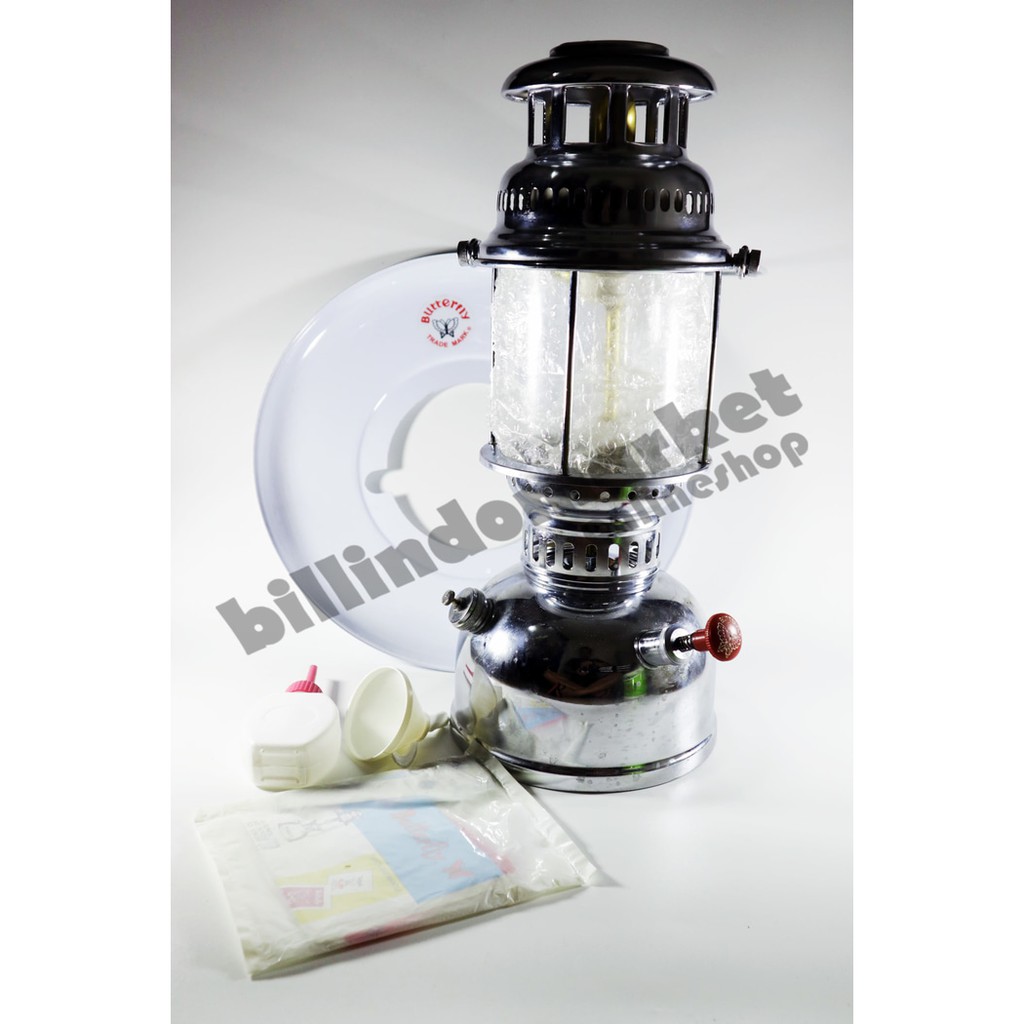 Jual Lampu Petromak Minyak Tanah + Kap Lampu merk Butterfly ORIGINAL ...