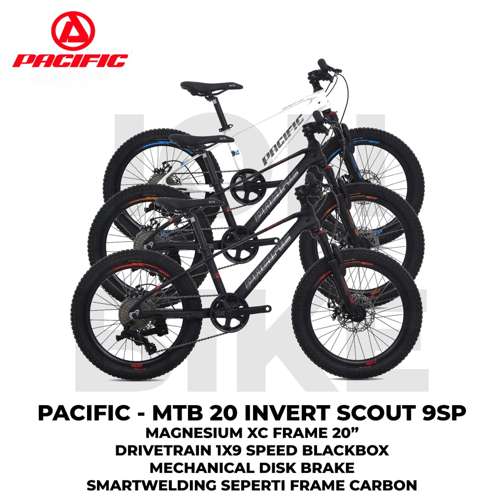 Jual Sepeda MTB 20 Pacific Invert Scout Magnesium Frame Seperti Carbon ...