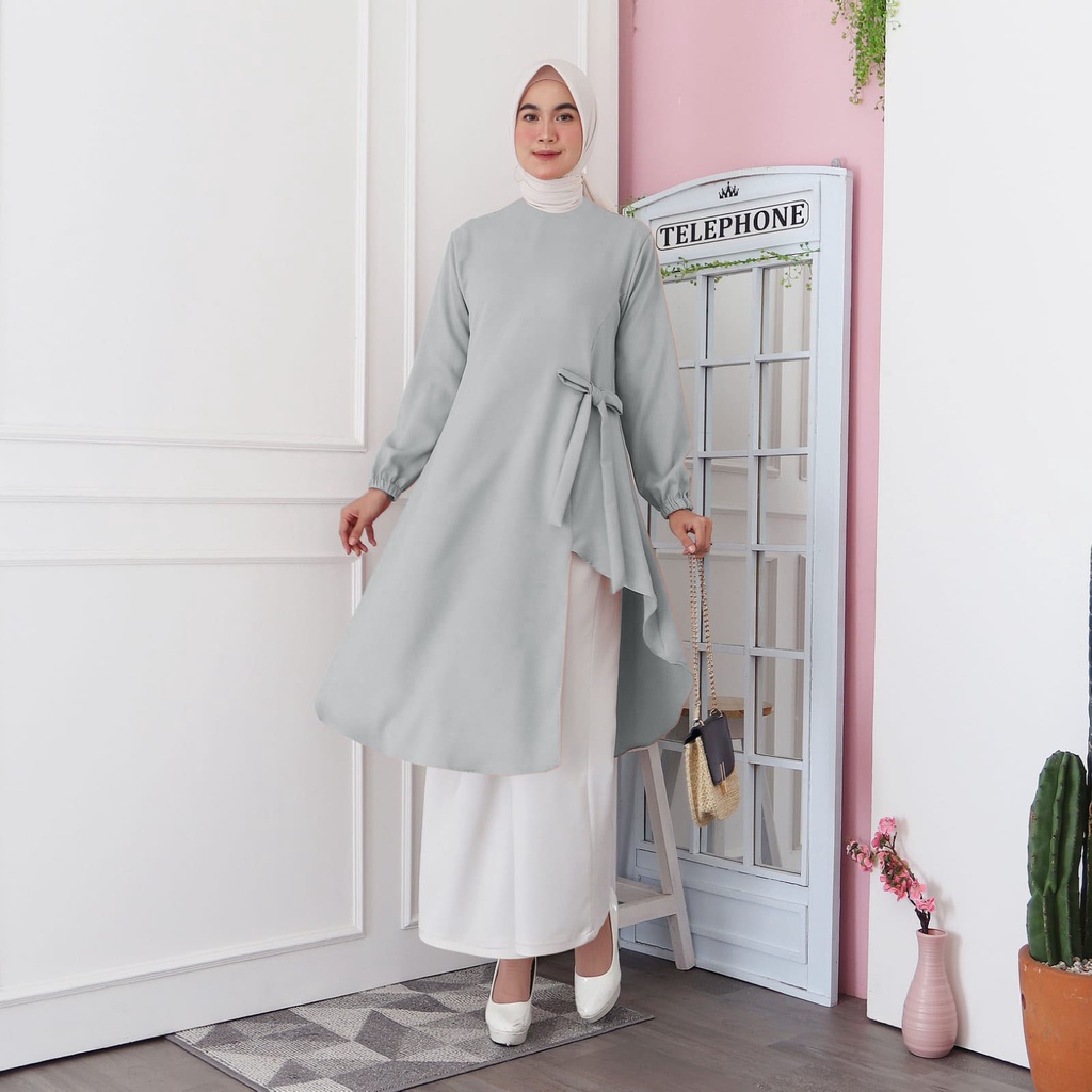 Jual Long tunik wanita tunik Fashion Hijab Wanita 807 Mrs2 | Shopee ...