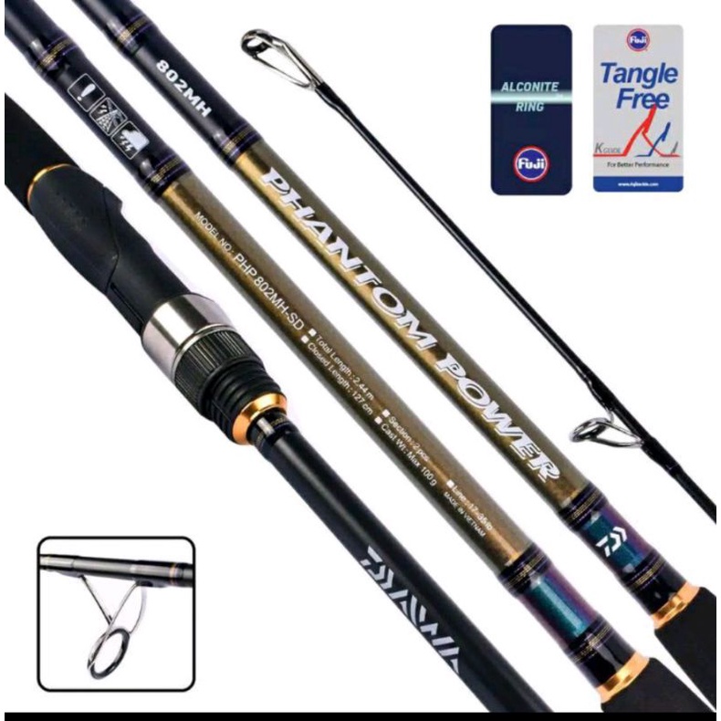 Jual Joran Daiwa PHANTOM POWER 2017 | 802MH | 902MH | 1002MH | Popping | Surfcasting | Casting ...